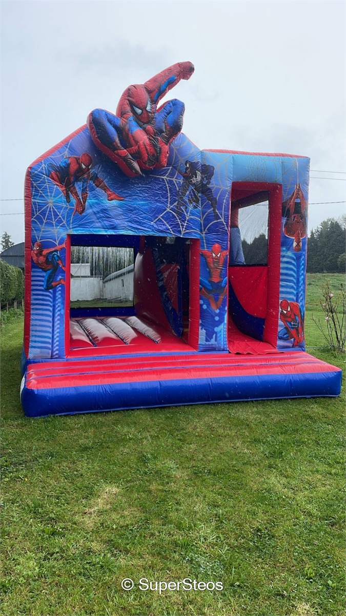 15ft x 18ft Spider Man Bouncy Castle With Slide (72) - Bouncy Castle ...